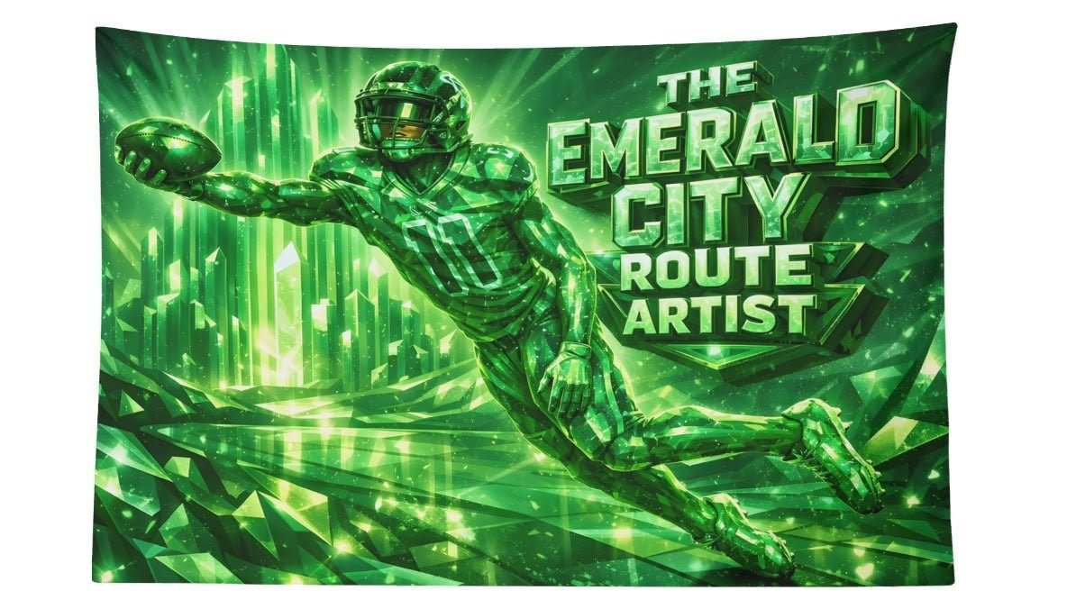 Emerald City Route Artist JSN Jaxon Smith-Njigba Flag – AthleteFlags